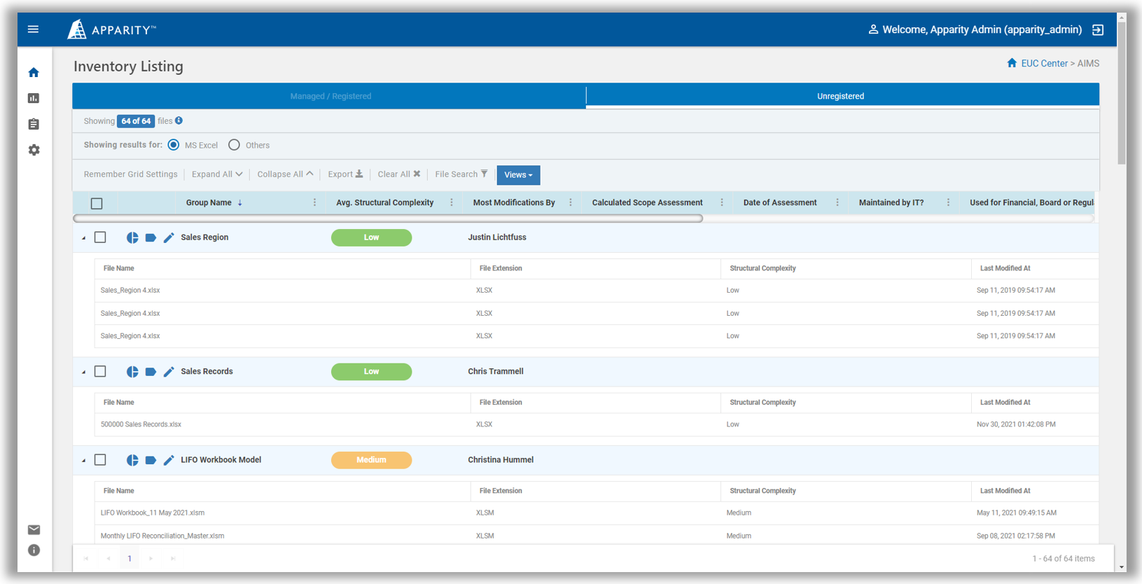 Apparity Inventory Management System (AIMS) – Apparity, LLC