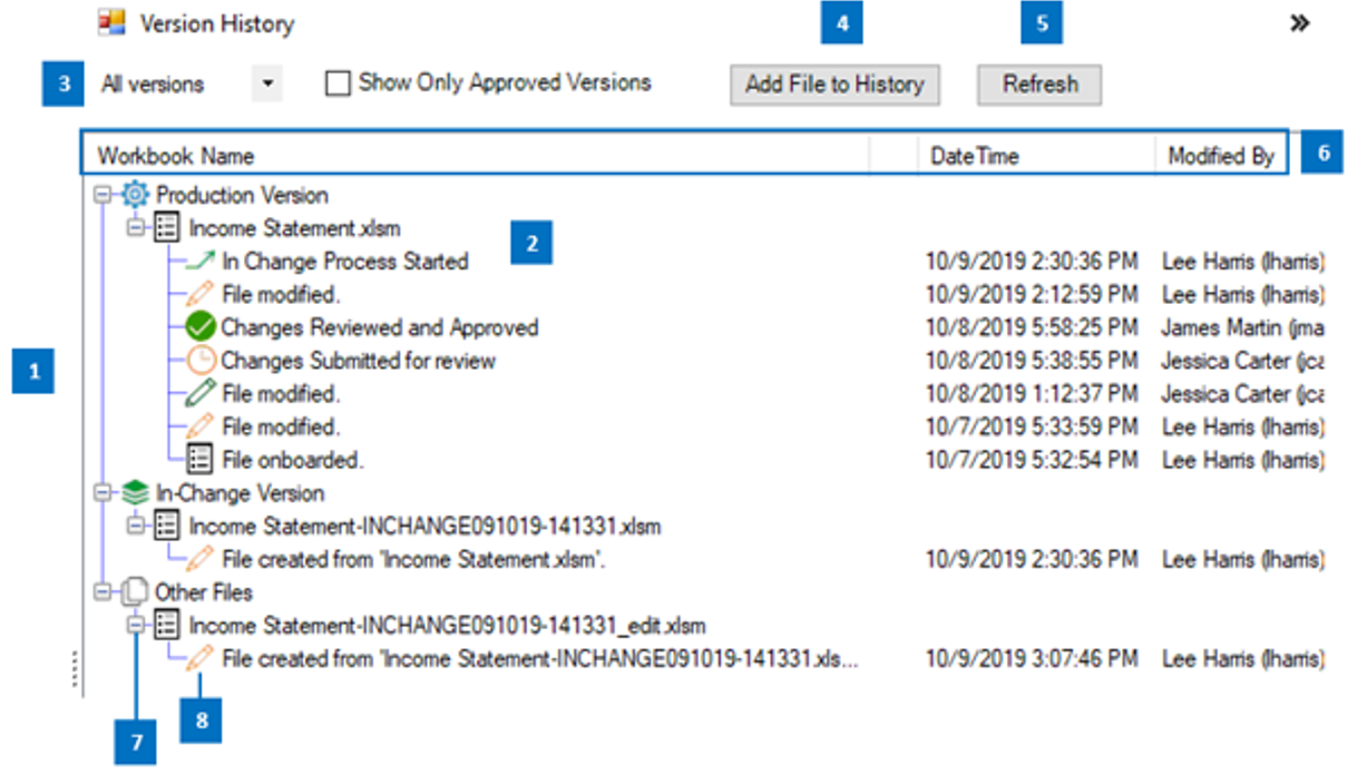 Version History: In-Change View – Apparity, LLC