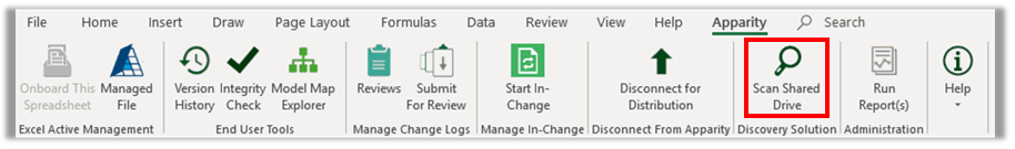 Initiating a Discovery Scan – Apparity, LLC