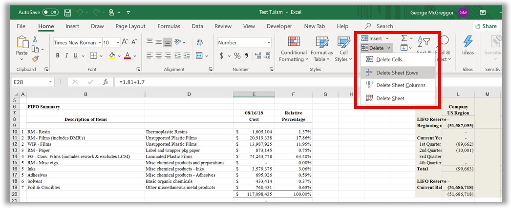 Excess Format Analyzer – Apparity, LLC